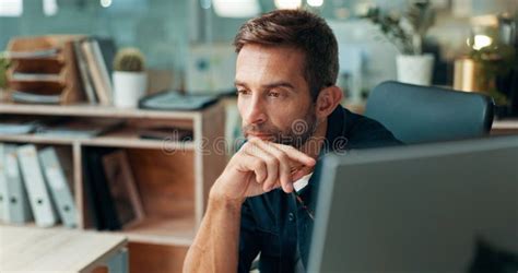 Vision Thinking And Businessman In Office For Problem Solving Decision And Creative Mindset