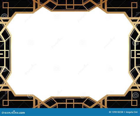 Art Deco Border Cartoon Vector 71486651