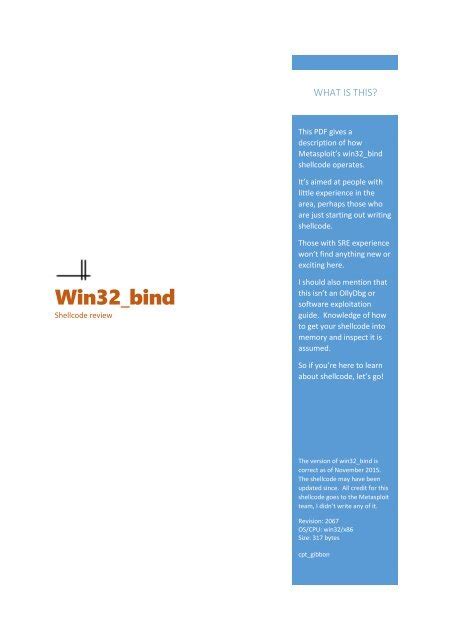 Win32bind