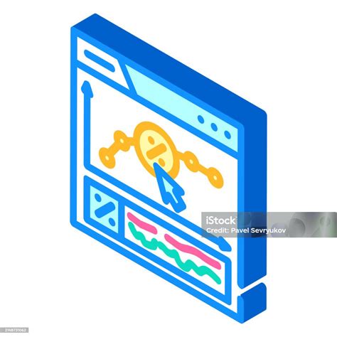 유기 클릭 속도 Seo Isometric 아이콘 벡터 일러스트 레이 션 0명에 대한 스톡 벡터 아트 및 기타 이미지 0명
