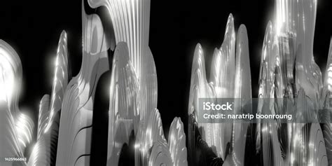 추상 배경 곡선 평행선 뒤틀린 모양 텍스처 3d 그림 0명에 대한 스톡 사진 및 기타 이미지 0명 3차원 형태 곡선