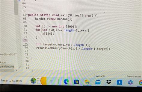 Solved I Need To Return The Number Of Comparisons In A
