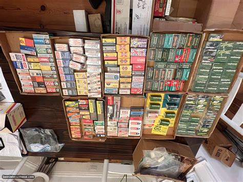 Huge Lot Of Collectible 22 Ammo Boxes