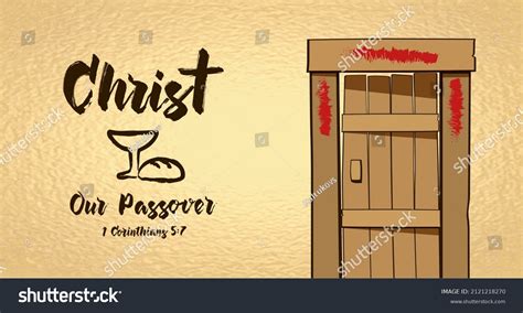 Christ Our Passover Easter Christian Card Stock Vector Royalty Free