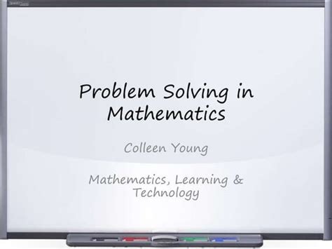 Mathematical Investigation And Modelling Ppt