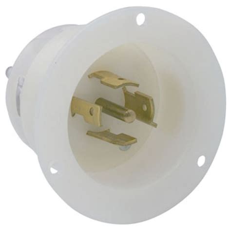 Leviton 2515 Industrial Grade Flanged Inlet 20 Amp 120 208 Volt 3py