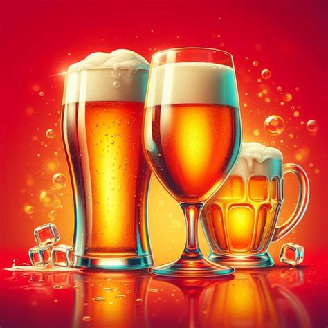 Premium Vector Vector Illustration Of Glass With Beer Graphic Resource