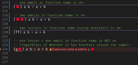 Mixing Letters And Emojis In Haskell Function Names Rhaskell