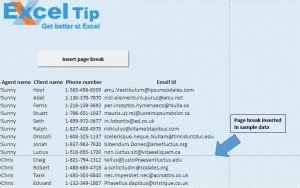 Add Page Breaks To Sorted Data Using VBA In Microsoft Excel