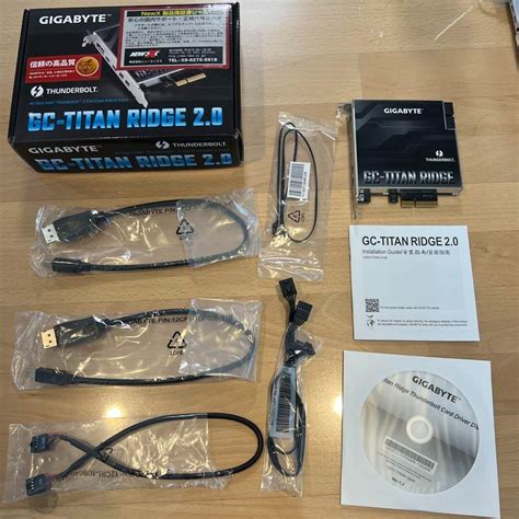 Gigabyte Gc Titan Ridge Rev20 Thunderbolt 3 Add In Card Displayport
