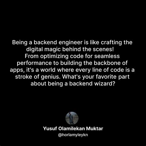 What Is A Backend Wizard Like Backendmagic Codewizardry Techtalks Yusuf Olamilekan Muktar