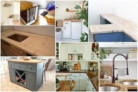 Cheaper DIY Butcher Block Countertop Ideas