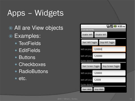 Mobile Computing With Android Acst 4550 Xml And The Android Gui Ppt