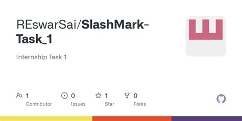 Github Reswarsaislashmark Task1 Internship Task 1