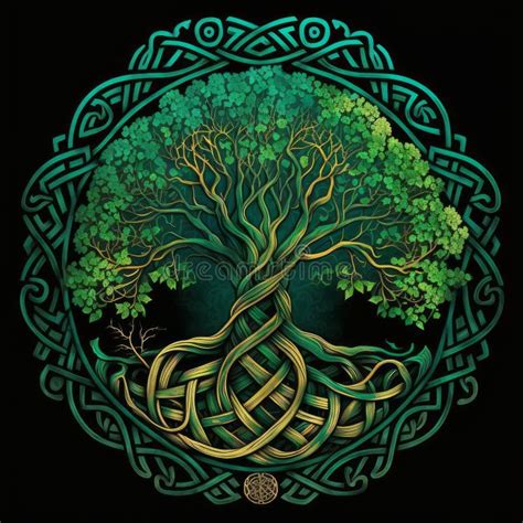 Celtic Knot Tree Of Life Background