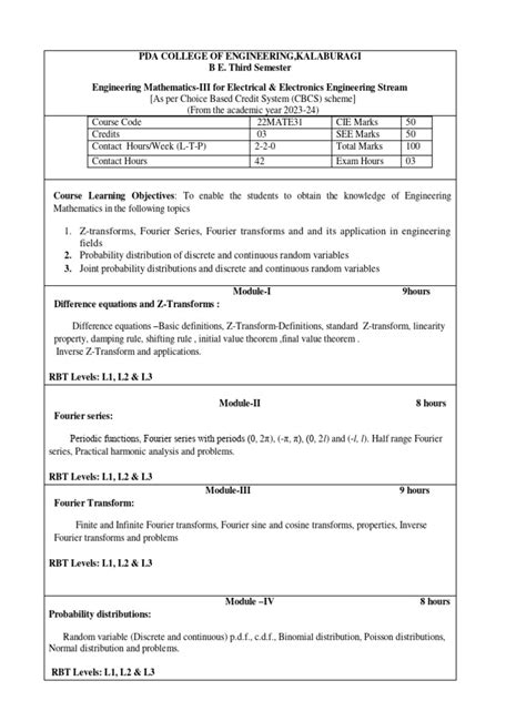 Iii Iv Syllabus 22 Series Pdf Electric Motor Magnetic Field