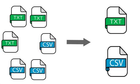 Объединить несколько файлов txt или csv в один онлайн