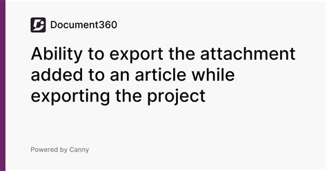 Ability To Export The Attachment Added To An Article While Exporting The Project Voters