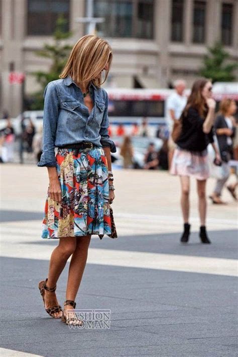 С чем носить джинсовую рубашку идеи на заметку Mode Femme Mode Chemise En Jean