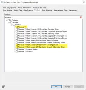 Enable Windows H Updates In WSUS And SCCM