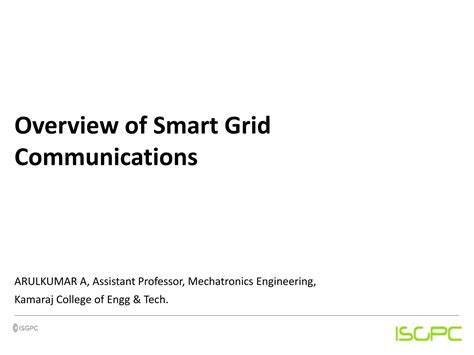 Smart Grid Communications Ppt