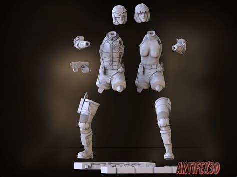 Cassandra Anderson Judge Dredd 3d Model 3d Printable Cgtrader