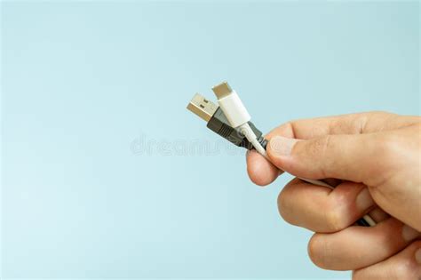 Different Types Of USB Cables Technology And Connection Concept Stock Image Image Of