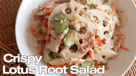 Quick And Healthy Japanese Lotus Root Salad Recipe With Sesame And Tuna