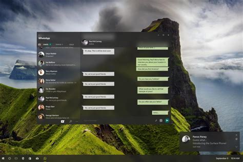 Whatsapp Im Windows 10 Fluent Design Uwp Als Konzept Deskmodderde