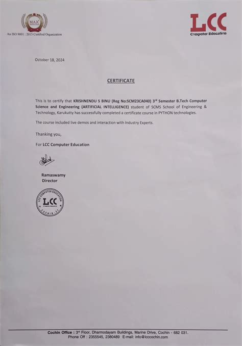 Python Learning Technology Krishnendu S Binu