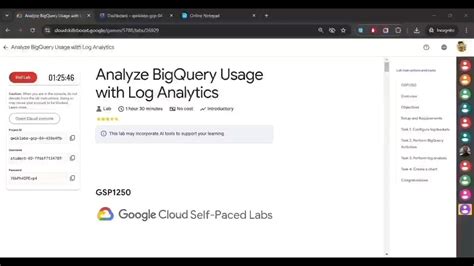 Analyze Bigquery Usage With Log Analytics Gsp1250 2025 Solution Youtube