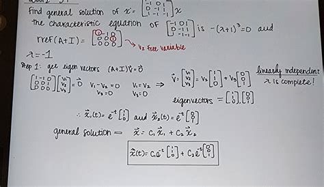 Solved Find The General Solution Given With The Given Chegg