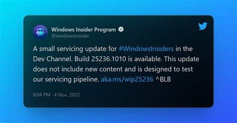 Microsoft выпустила сборку Windows 11 Build 25236 1010 на канале Dev