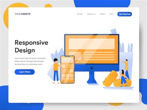 premium vector responsive design concept