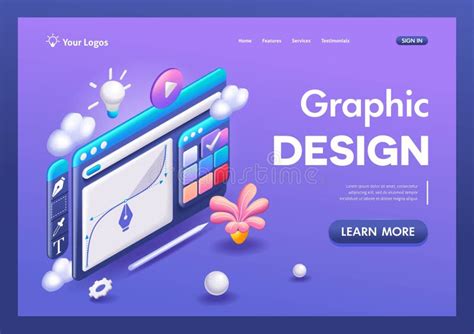 3d Isometric Illustration Cartoon Display With Vector Design Program