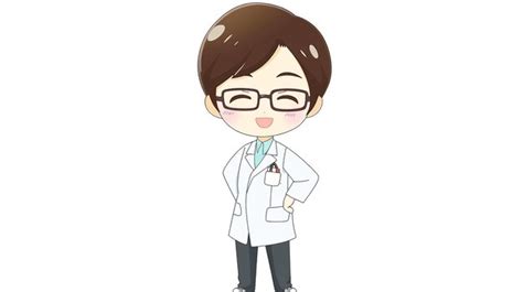 A Cartoon Cute Medical Assistant Drawing Premium Ai Generated Image