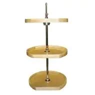 Rev A Shelf Premiere D Shaped Wood Shelf Set Hdwre