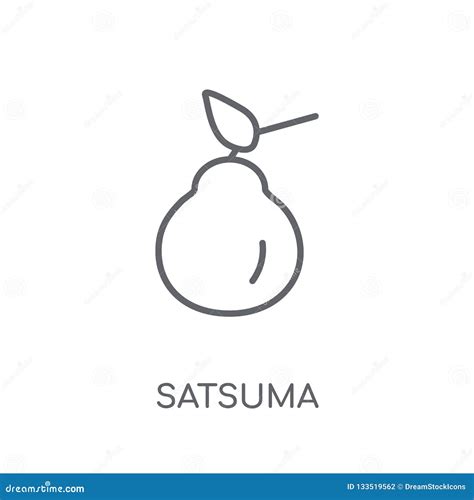 Satsuma Linear Icon Modern Outline Satsuma Logo Concept On Whit Stock Vector Illustration Of