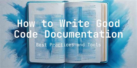 How To Write Code Documentation Best Practices And Tools