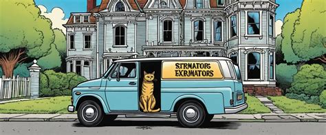 Victorian House Exterminator Van Stable Diffusion Online