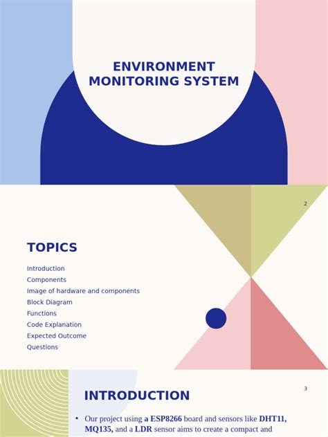 Environment Monitoring System Pdf Sensor Humidity