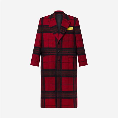 루이비통 타탄 체크 엑스트라 라지 코트 브라이트 레드 Louis Vuitton Kream