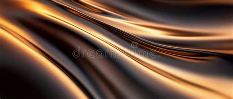 Brown Abstract Shiny Smooth Metallic Background Illustration Stock
