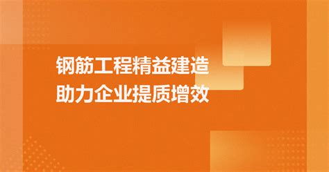 钢筋工程精益建造助力企业提质增效 丁万资 体系课