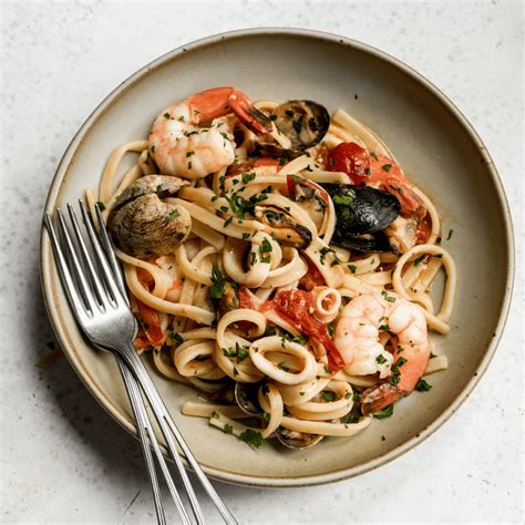Italian Seafood Pasta Scialatielli Allo Scoglio Pina Bresciani