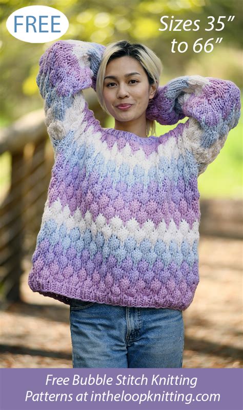 Bubble Stitch Knitting Patterns In The Loop Knitting