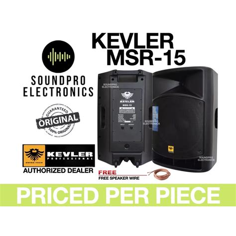 Kevler 1pc Msr 15 15 800watts 2way Bass Reflex Passive Speaker Free