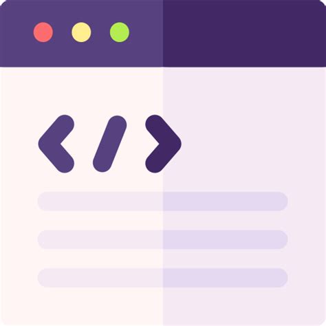 Coding Basic Rounded Flat Icon
