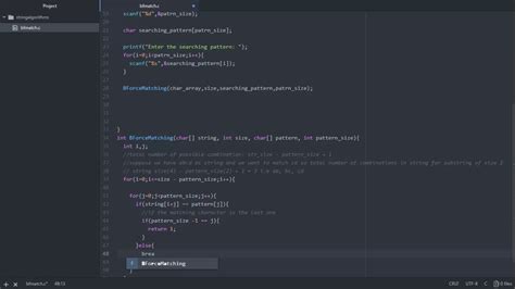 Brute Force String Matching Algorithm In C Part 33 Youtube