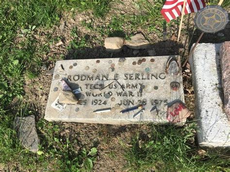 Rod Serlings Grave In Interlaken